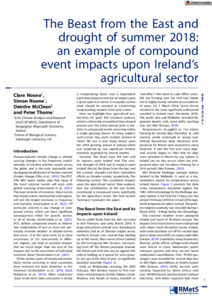 The Beast from the East and drought of summer 2018: an example of ...